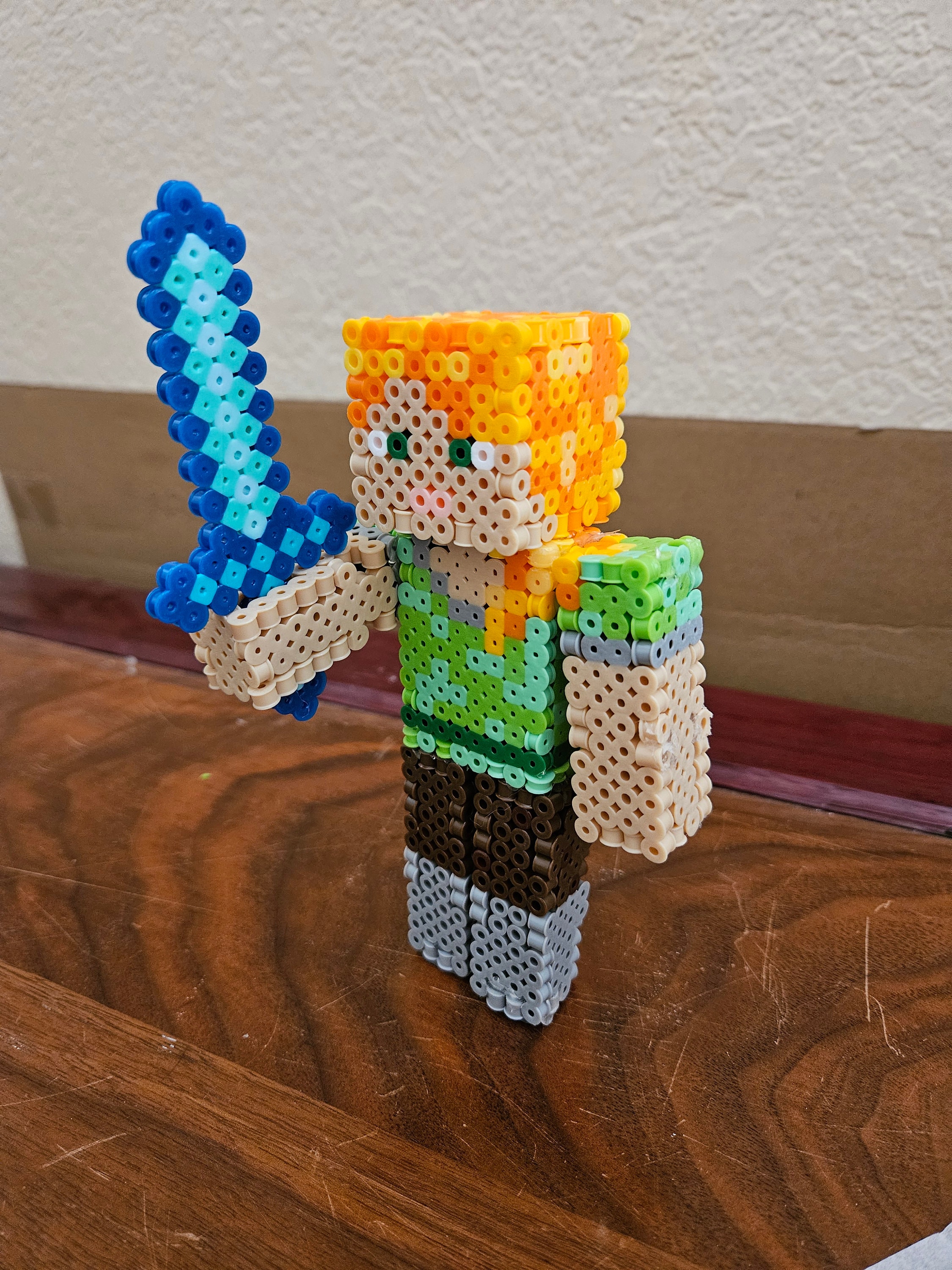 Perles Perler Minecraft Minecraft Crafts: Diamond Sword (Perler Beads)
