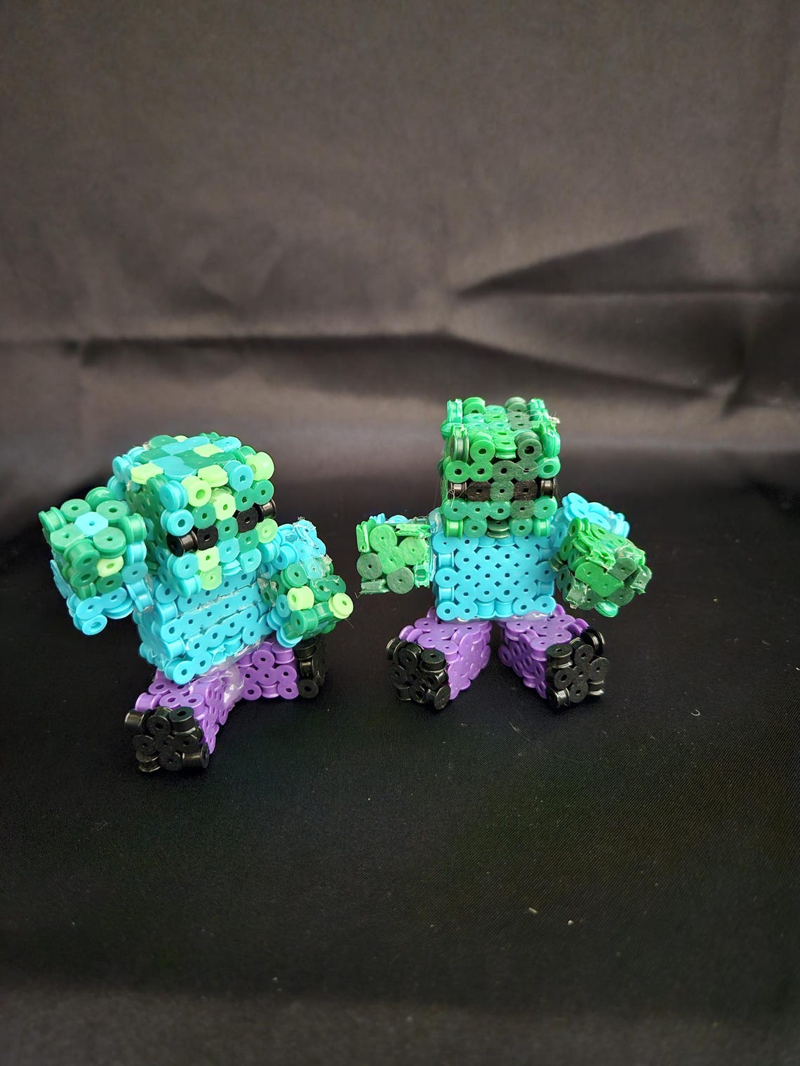 Minecraft Perler Bead Pattern, Chicken Jockey Design, DIY PDF Craft ...