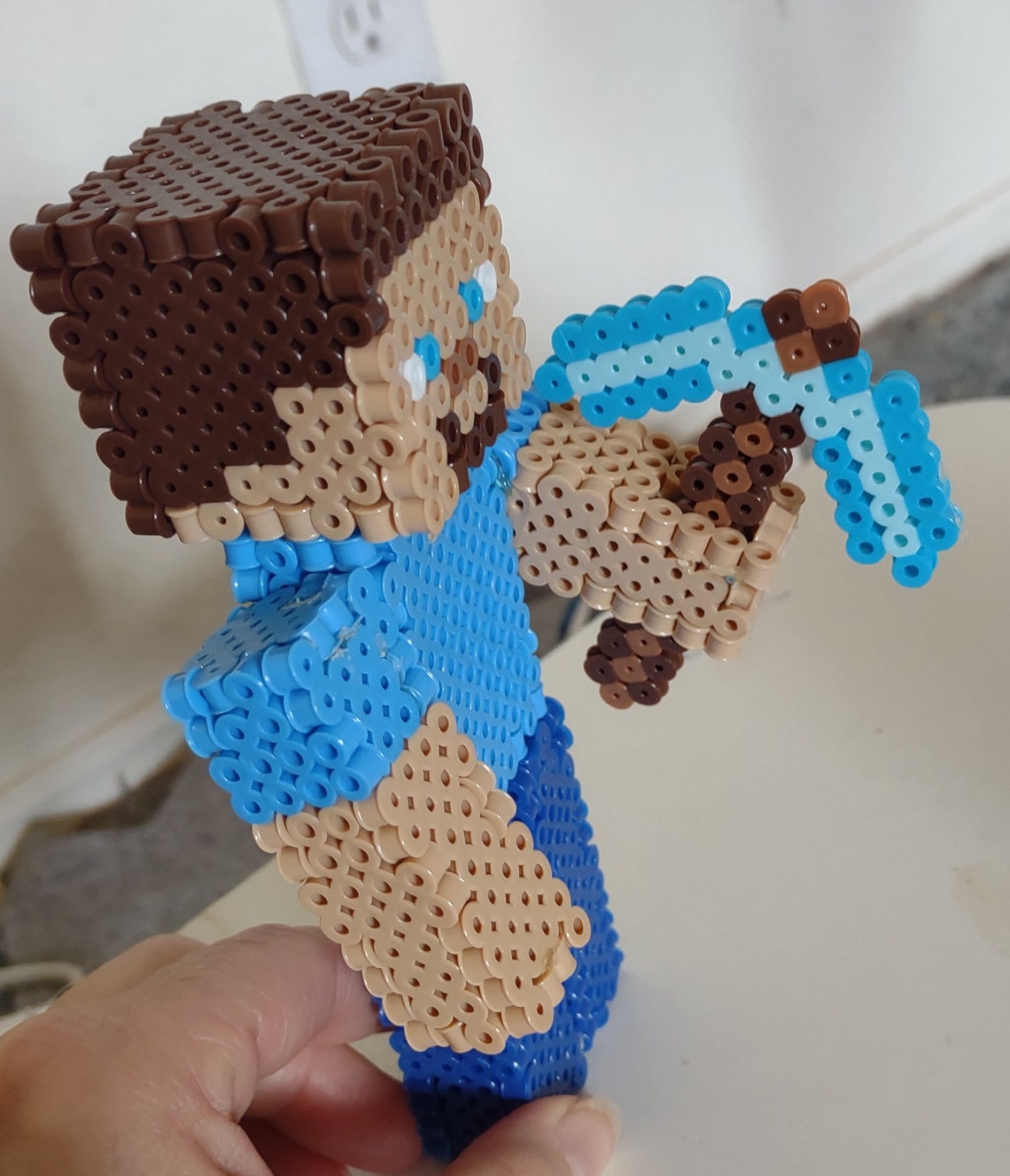 Minecraft Perler Bead Pattern, Steve Design, DIY PDF Craft, Pixel Art ...