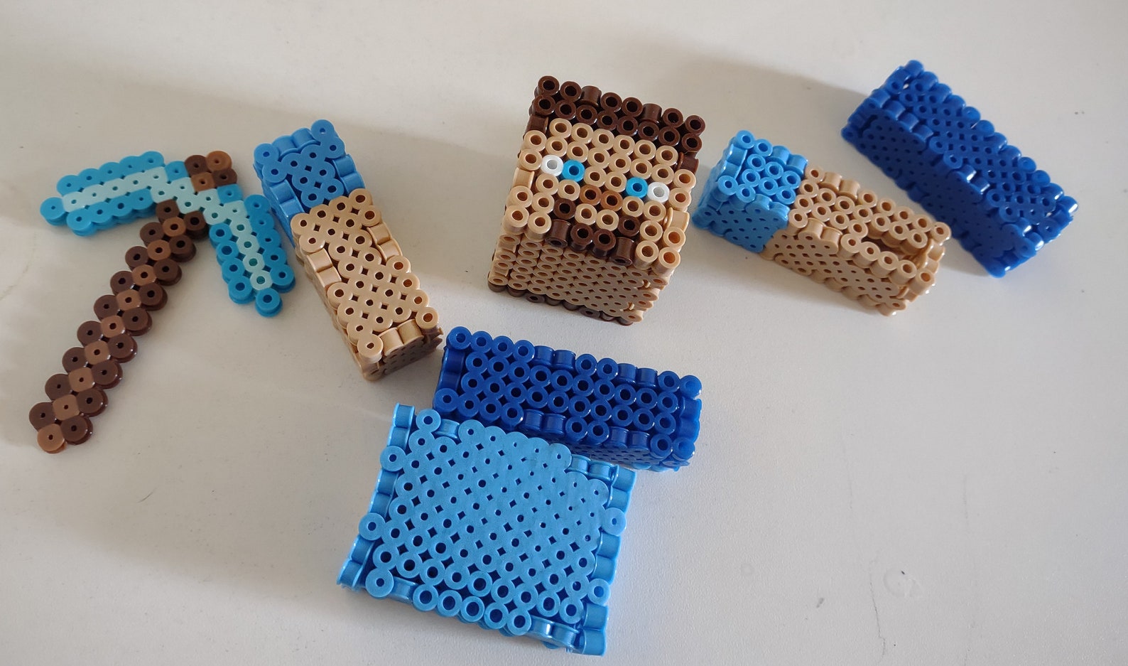 Minecraft Steve Perler Bead Pattern - Etsy