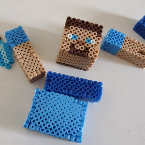 Minecraft Perler Bead Pattern, Steve Design, DIY PDF Craft, Pixel Art ...