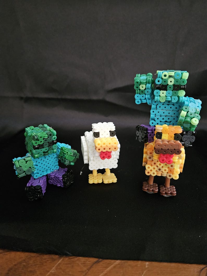 Perler Bead Pattern, Chicken Jockey Design, DIY PDF Craft, Pixel Art ...