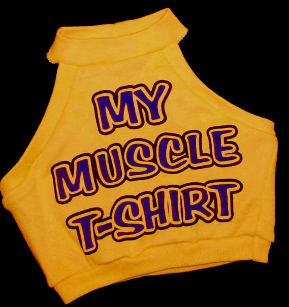 My Muscle T-shirt in Yellow or Blue - Etsy