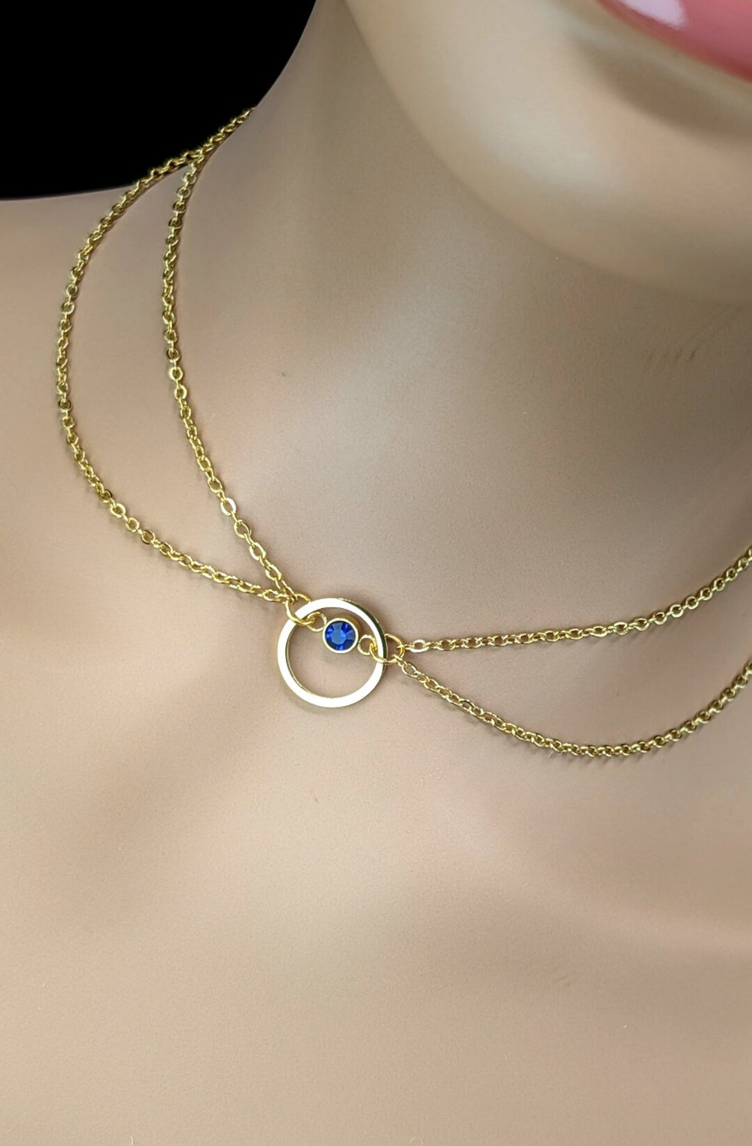 Day Collar * Gold O Ring W/ Color Options * Locking Options - Etsy
