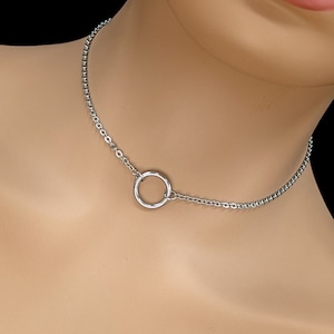 Discreet Day Collar * O Ring Choker * Locking Options * 24/7 Wear - Etsy