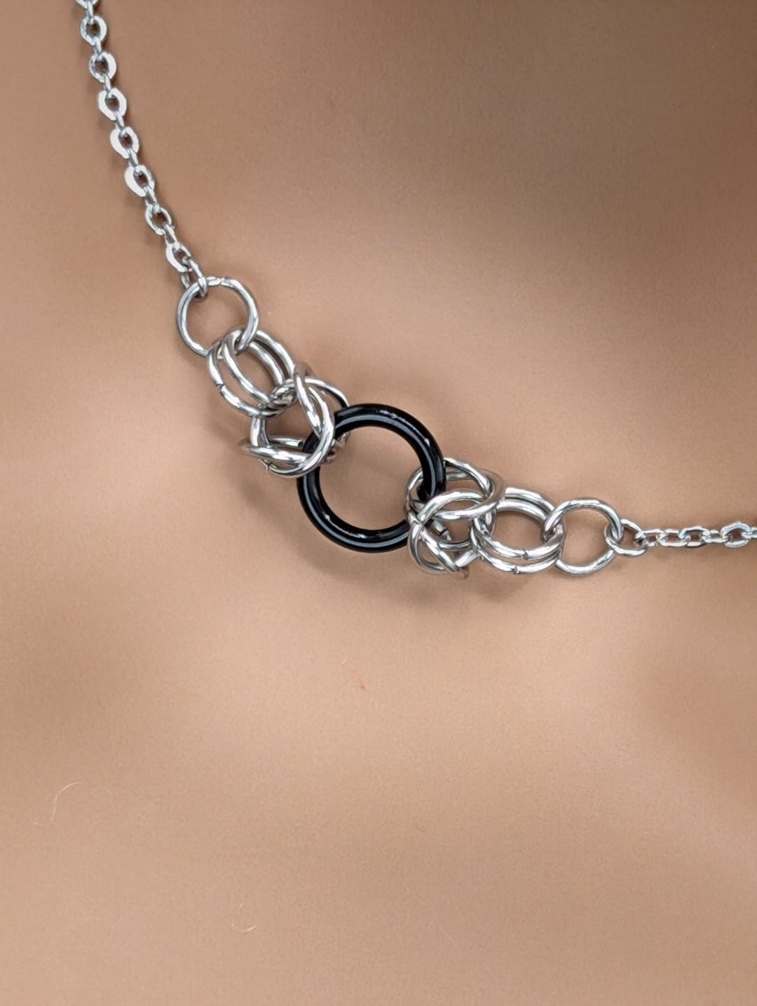 Day Collar * Chainmail O Ring W/ Color Options * Locking Options * 24/7 ...