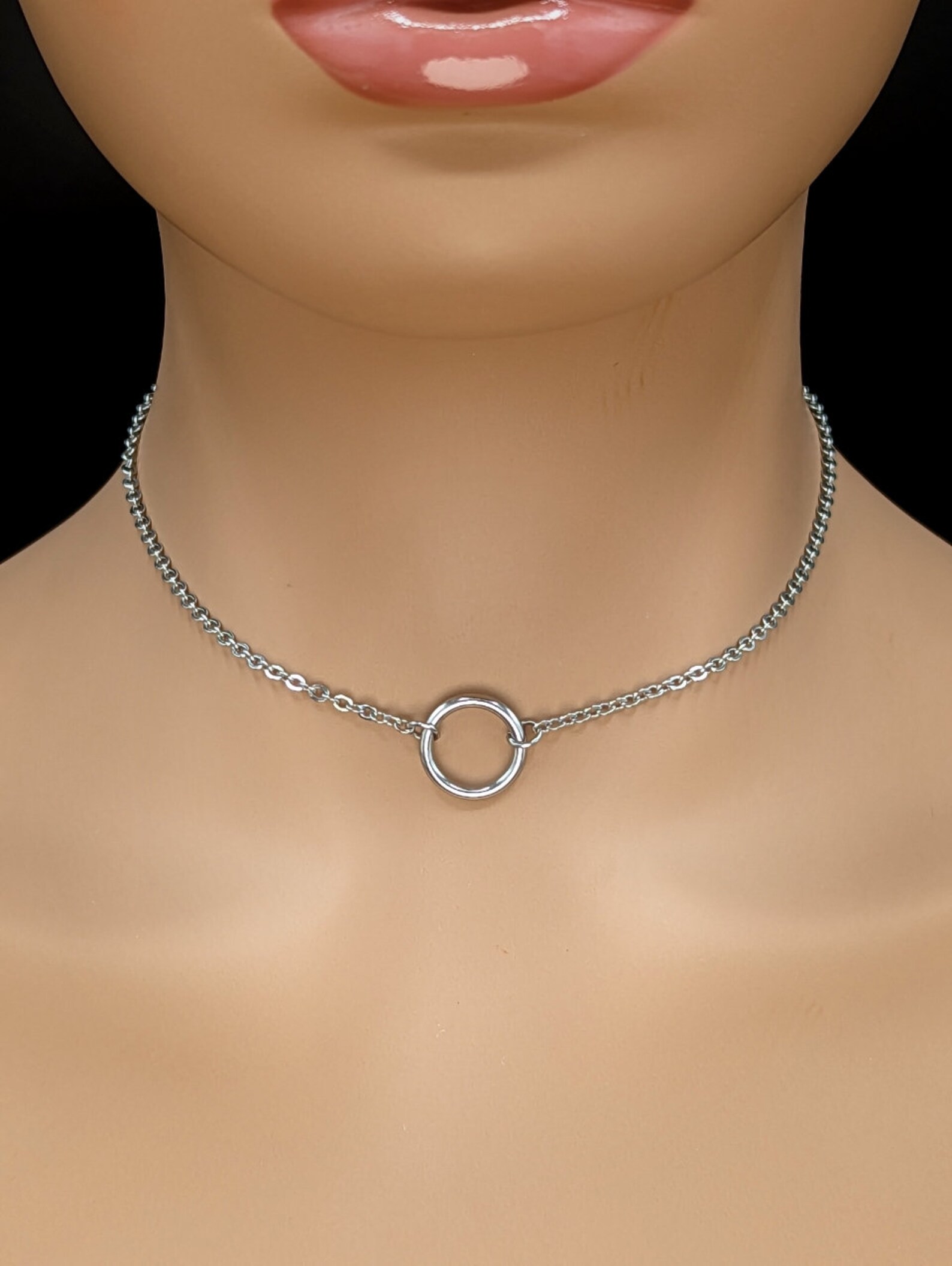Discreet Day Collar * O Ring Choker * Locking Options * 24/7 Wear - Etsy