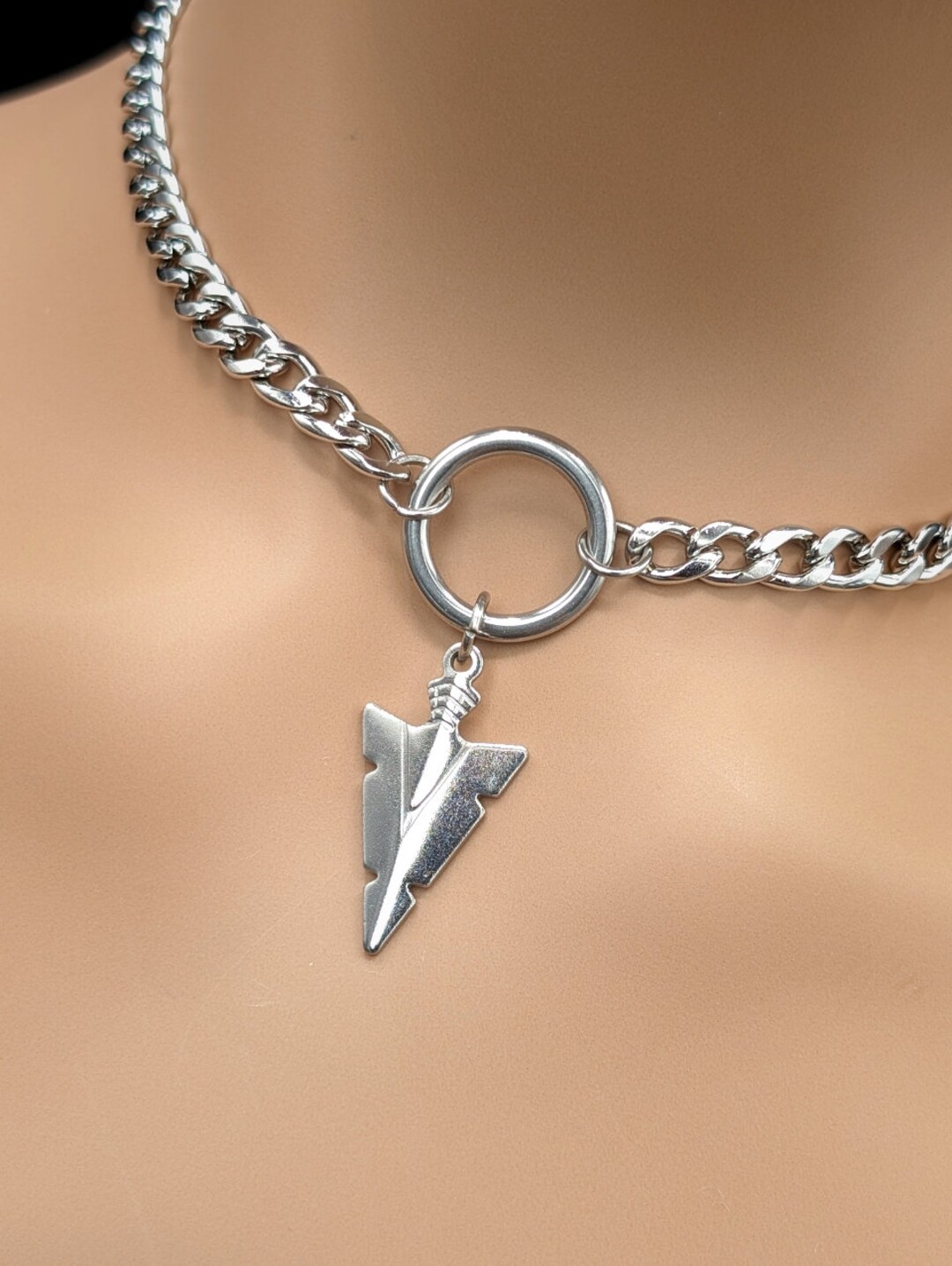 Day Collar * O Ring W/ Arrow Head * Locking Options * 24/7 Wear - Etsy