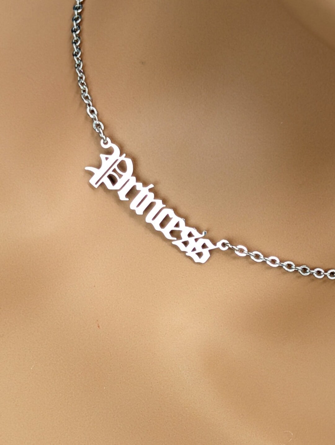 Day Collar * Princess Charm * Locking Options * 24/7 Wear - Etsy