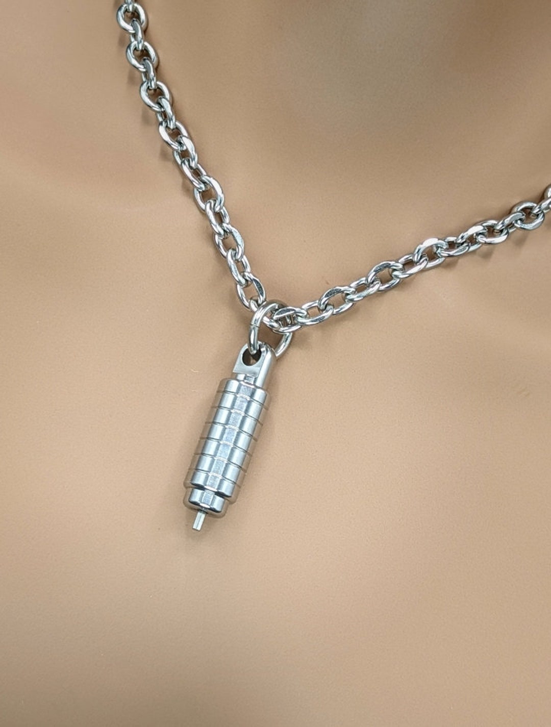 Master Key Pendant * Dom Key Holder Necklace * Stainless Steel * Fits ...