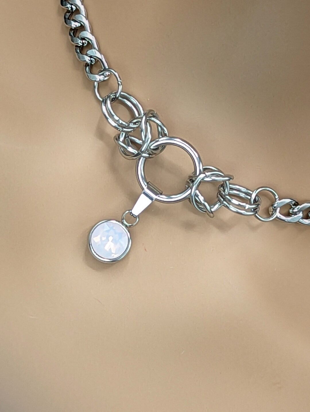 Day Collar * O Ring Chainmail W/ Color Options * Locking Options * 24/7 ...