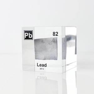 Authentic Lead Element Cube Collection Display for Teacher Gift ...
