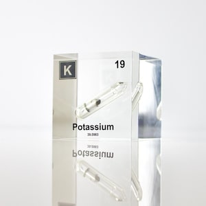 Potassium Element Cube PERIODIC TABLE Educational School Gift Ideas for ...