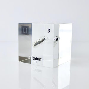 Lithium Element Cube Collection Display for Teacher Gift Educational ...