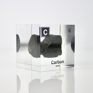 Carbon Element Cube Sample for Element Collection PERIODIC TABLE ...