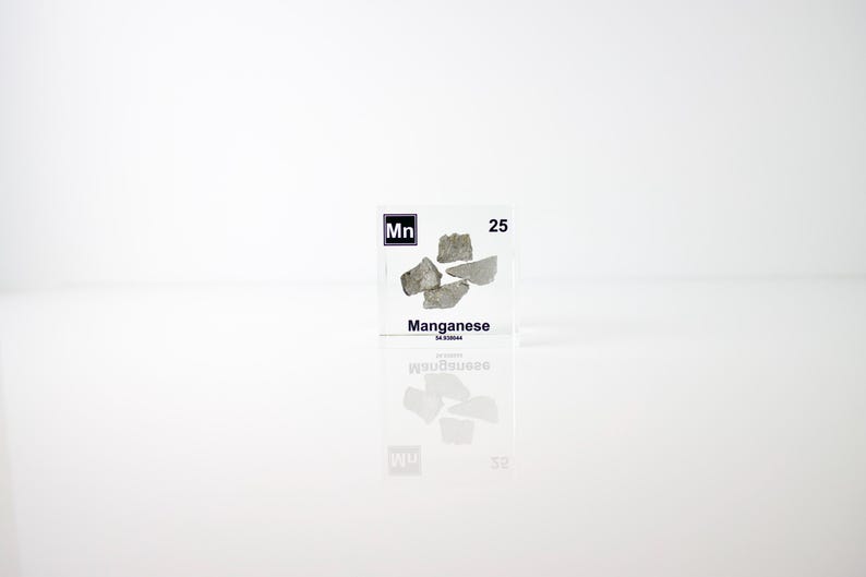 Manganese Element Cube PERIODIC TABLE Metal Chunk Sample for Element ...