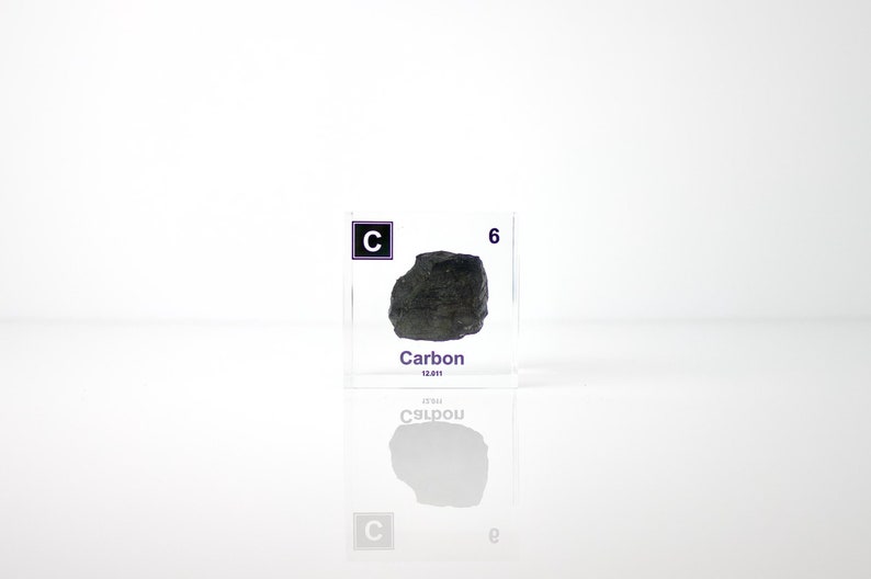 Carbon Element Cube Sample for Element Collection PERIODIC TABLE ...
