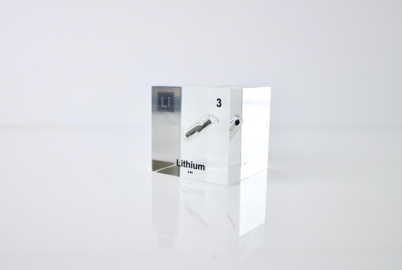 Lithium Element Cube Collection Display for Teacher Gift Educational ...