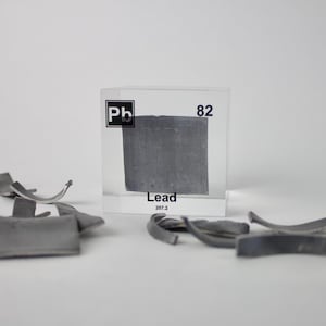 Authentic Lead Element Cube Collection Display for Teacher Gift ...