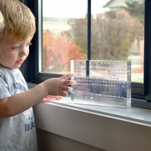 Periodic Table of Elements 85 Real Element Display Premium Acrylic Gift ...