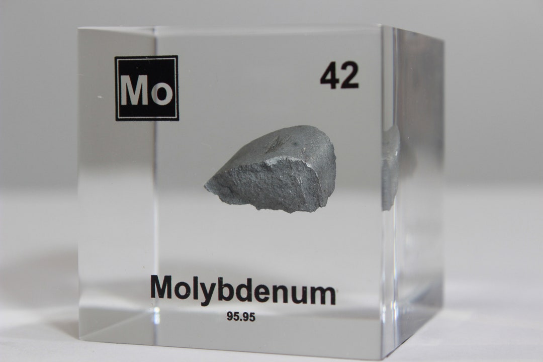 Molybdenum Element Cube PERIODIC TABLE Display for Education Science ...