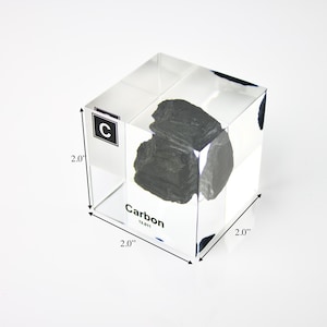 Carbon Element Cube Sample for Element Collection PERIODIC TABLE ...