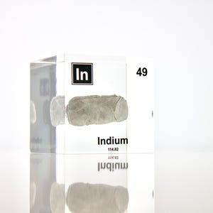 Indium Element Cube PERIODIC TABLE for Science Lovers Science Teacher ...