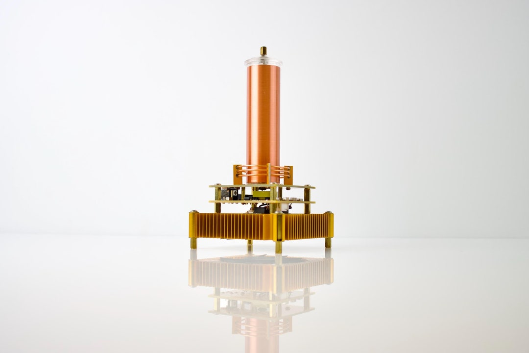 Mini Tesla Coil for Experimenting With Noble Gas Display and Cube Gift ...