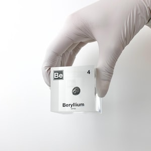 Beryllium Element Cube PERIODIC TABLE Sample for Element Collection ...