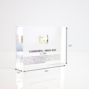 Chernobyl Medic Box Historical Student Desk Ornament Acrylic Display ...