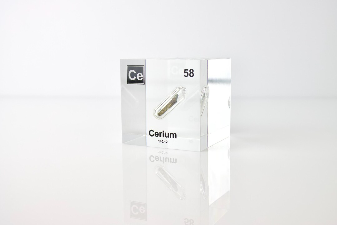 Cerium Element Cube Sample for Element Collection PERIODIC TABLE ...