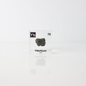 Ytterbium Element Cube PERIODIC TABLE Sample for Element Collection ...