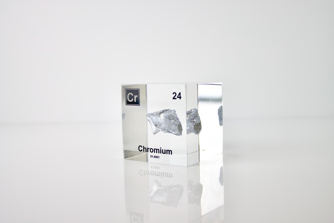 Chromium Element Cube for Element Collection PERIODIC TABLE Decoration ...
