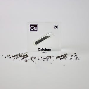 Calcium Element Cube PERIODIC TABLE Raw Calcium Element Student Desk ...