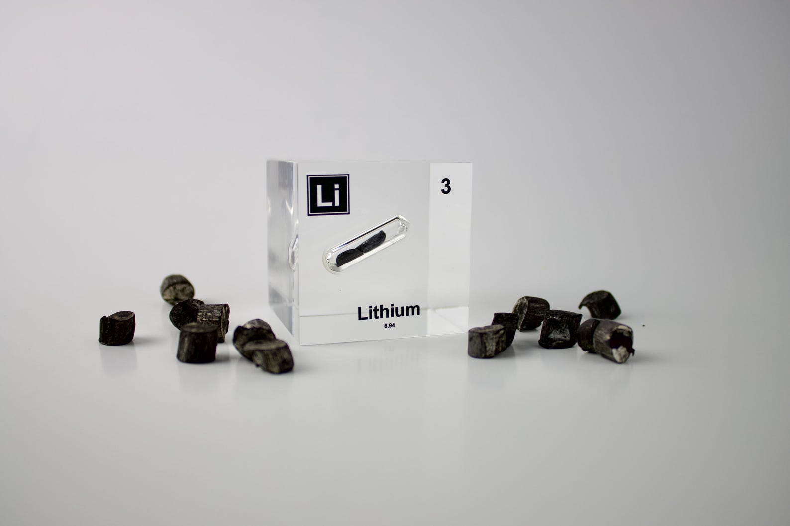 Lithium Element Cube Collection Display for Teacher Gift Educational ...