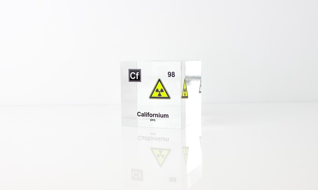 Californium Cube Element Periodic Table Display for Living Room Science ...