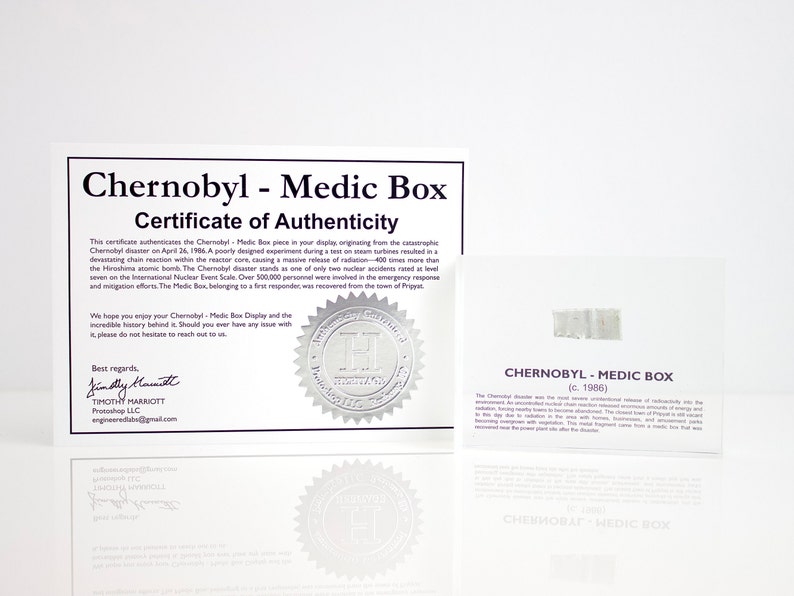 Chernobyl Medic Box Historical Student Desk Ornament Acrylic Display ...