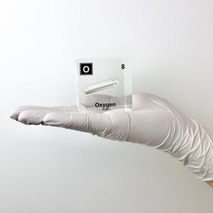 Oxygen Element Cube PERIODIC TABLE Display for Teachers Gift Ampoule ...