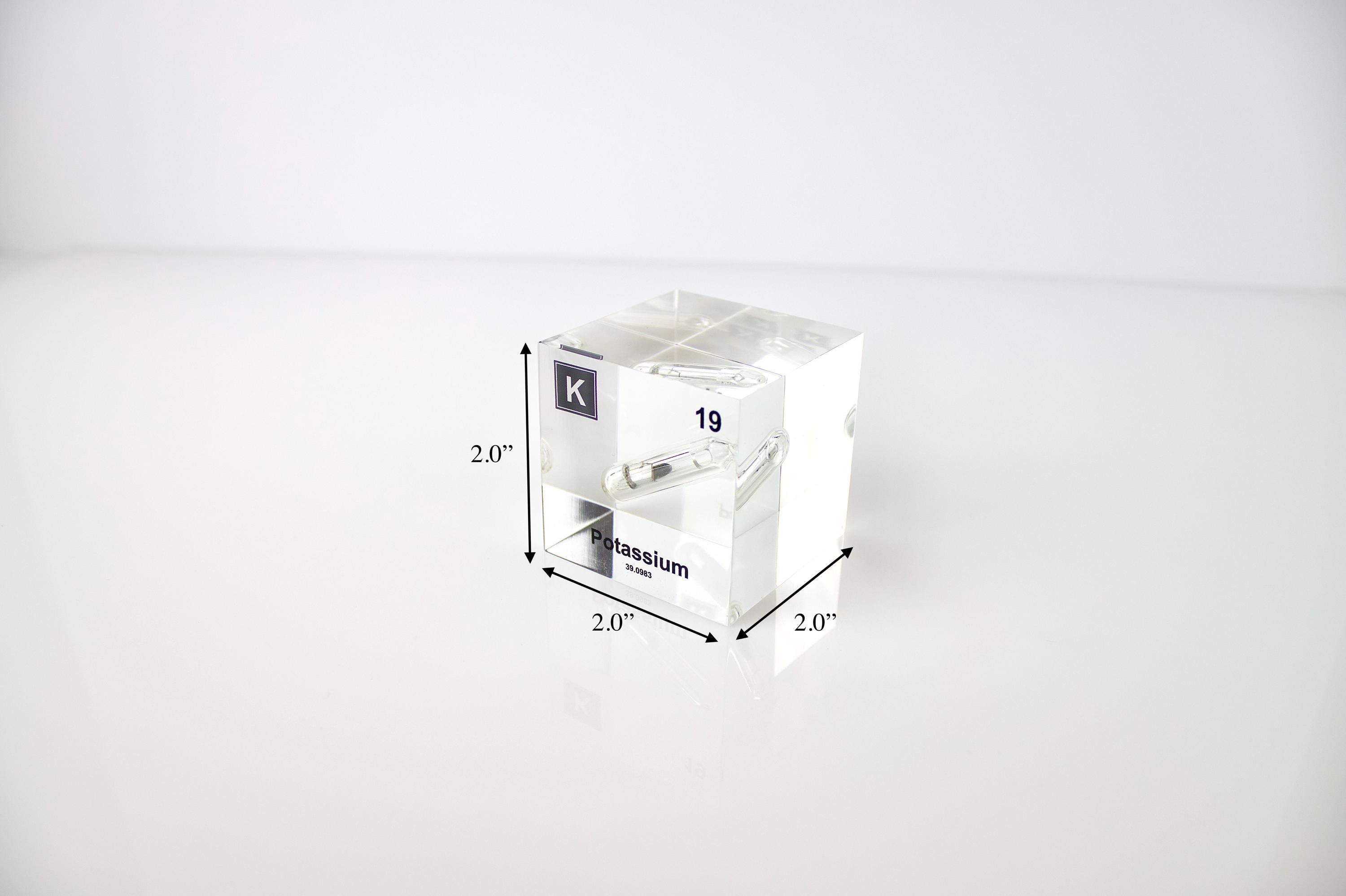 Potassium Element Cube PERIODIC TABLE Educational School Gift for Home ...