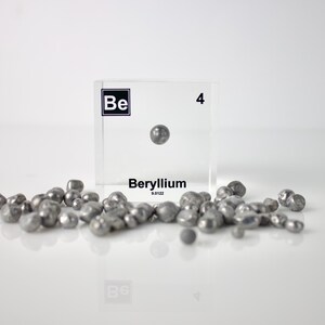 Beryllium Element Cube PERIODIC TABLE Sample for Element Collection ...