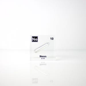 Neon Element Cube PERIODIC TABLE of Elements Noble Gas Display Neon ...