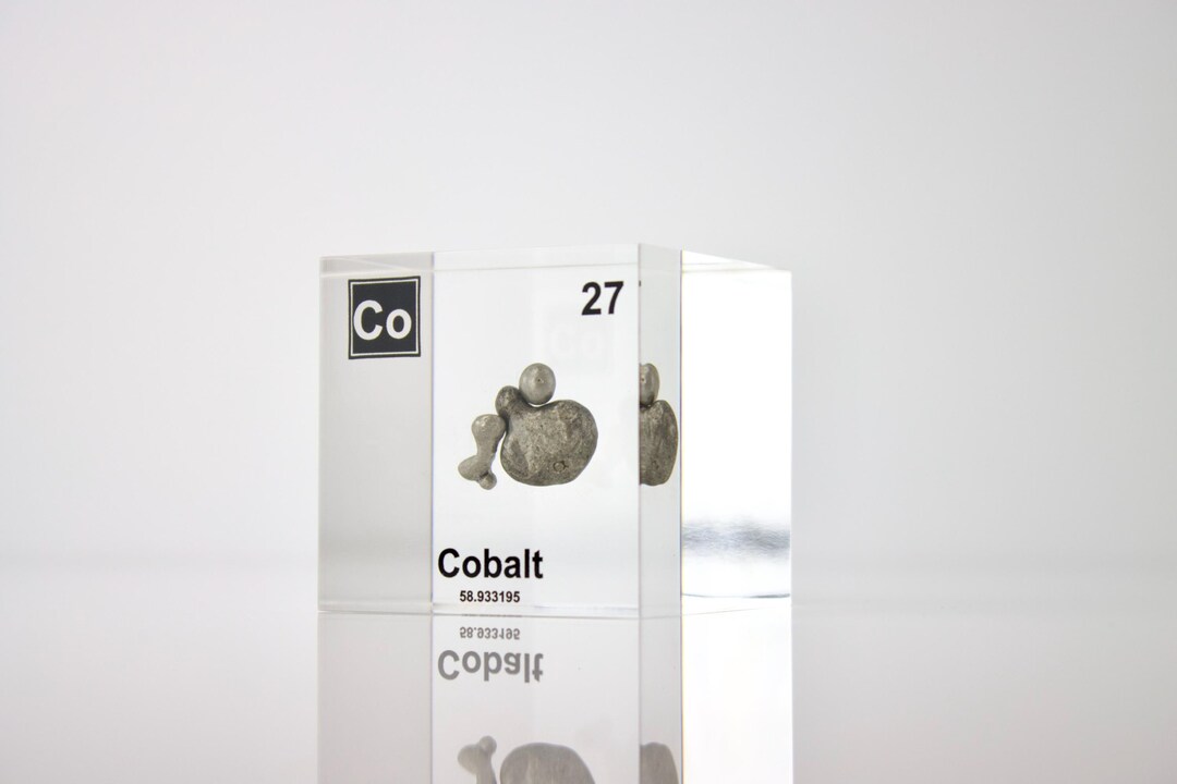 Cobalt Element Cube PERIODIC TABLE Sample for Element Collection ...