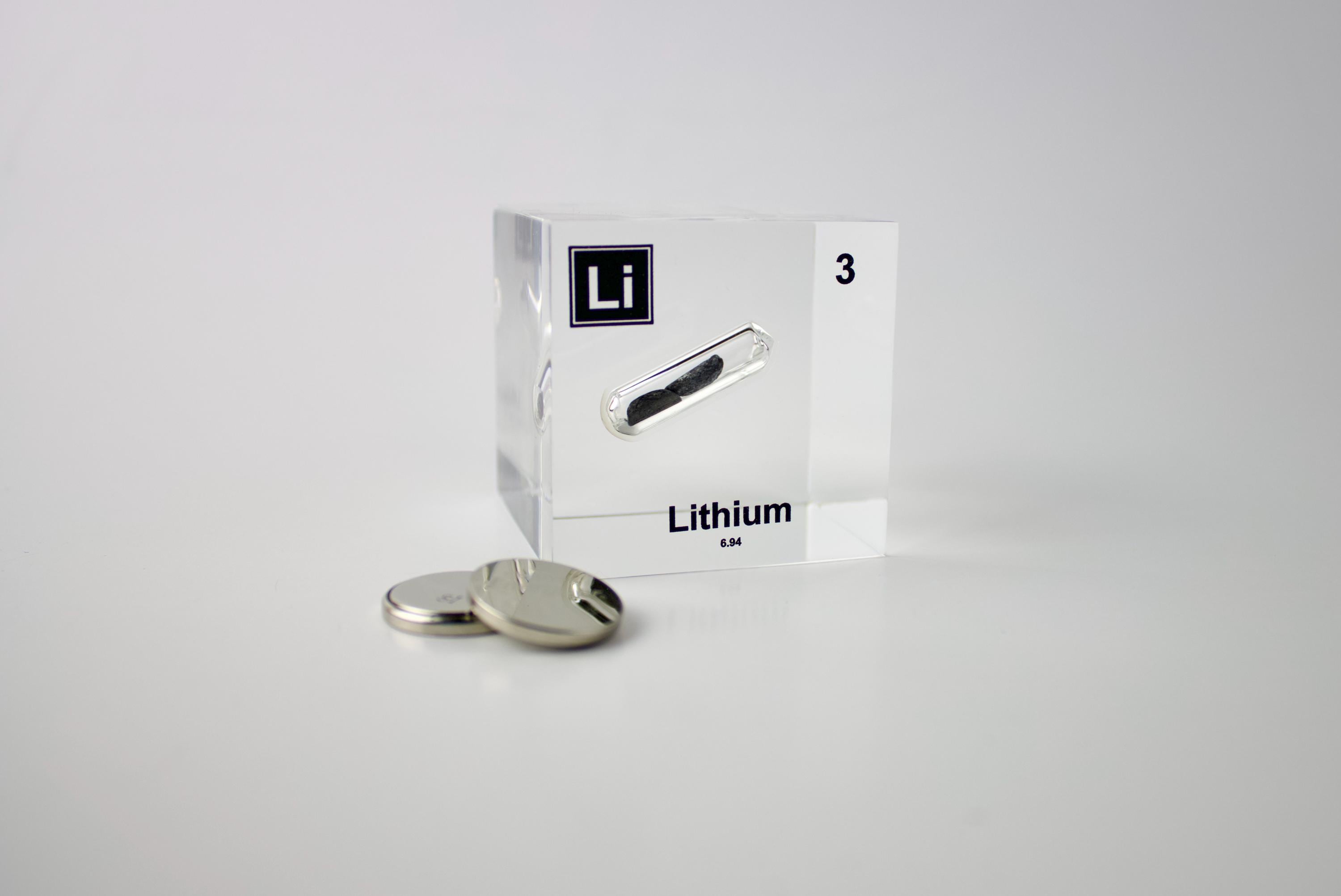 Lithium Element Cube Collection Display for Teacher Gift Educational ...