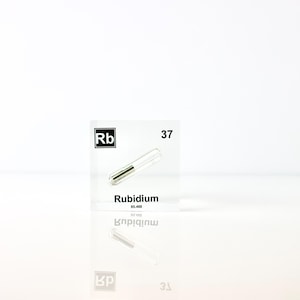 Rubidium Element Lucite Acrylic Cube PERIODIC TABLE of Elements Display ...