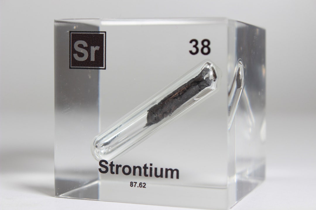 Strontium Element Cube - Etsy