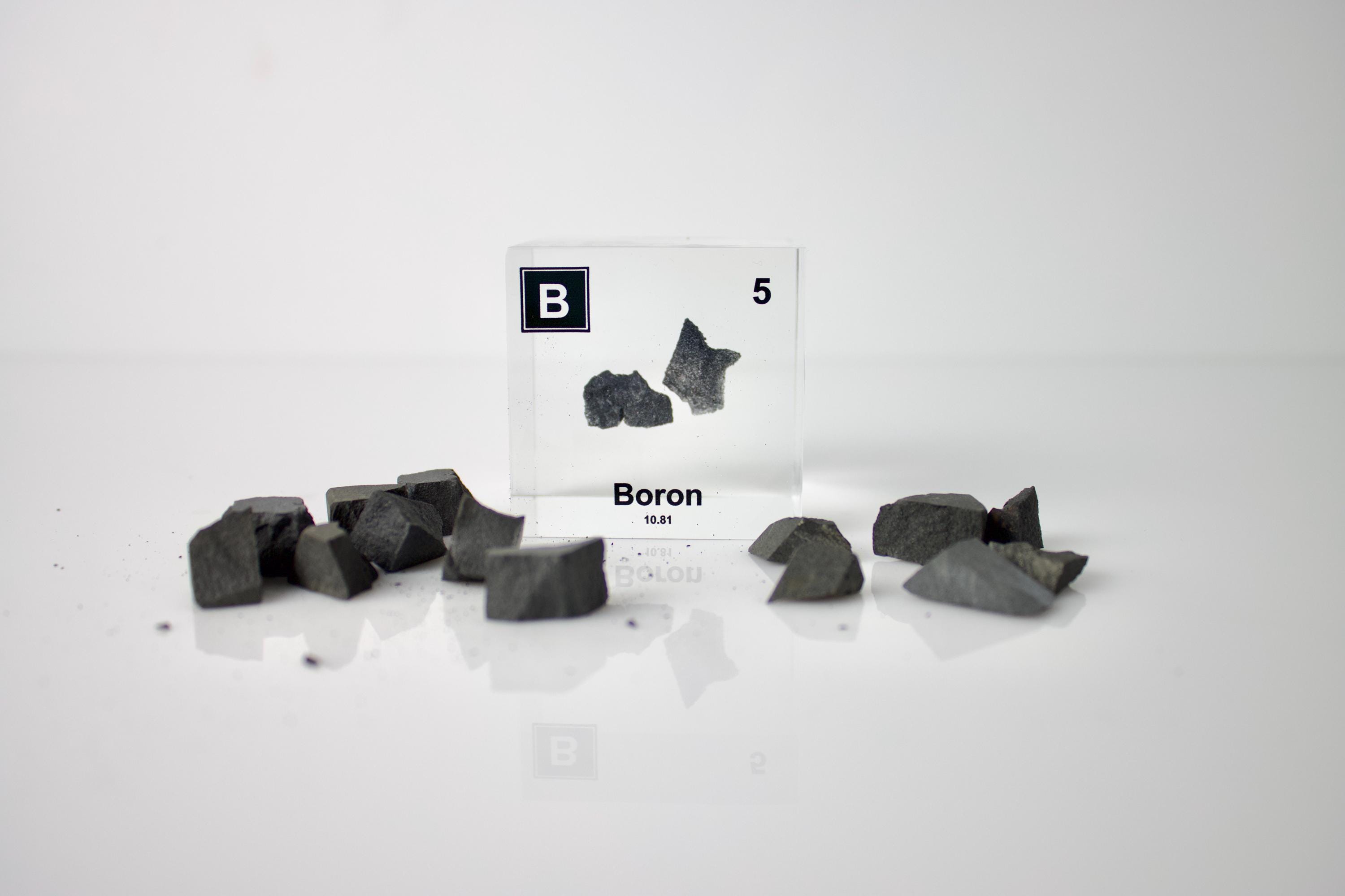 Boron Crystalline Element Cube 99.5% Pure Boron PERIODIC TABLE Sample ...