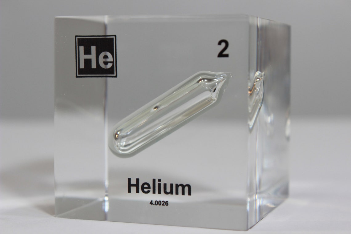 Helium Element Cube - Etsy