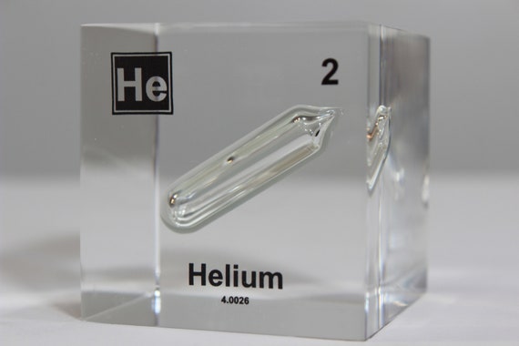 Helium Element Cube | Etsy