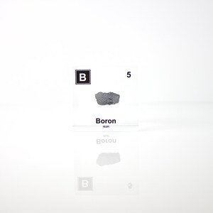 Boron Crystalline Element Cube 99.5% Pure Boron PERIODIC TABLE Sample ...