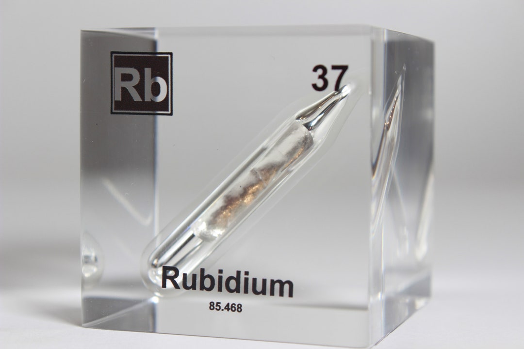 Rubidium Element Cube - Etsy